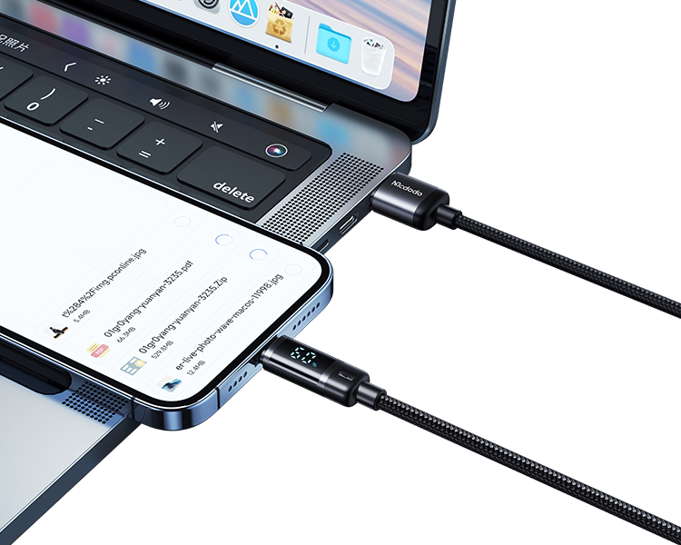 Digital Display 3A Data Cable For Lightning