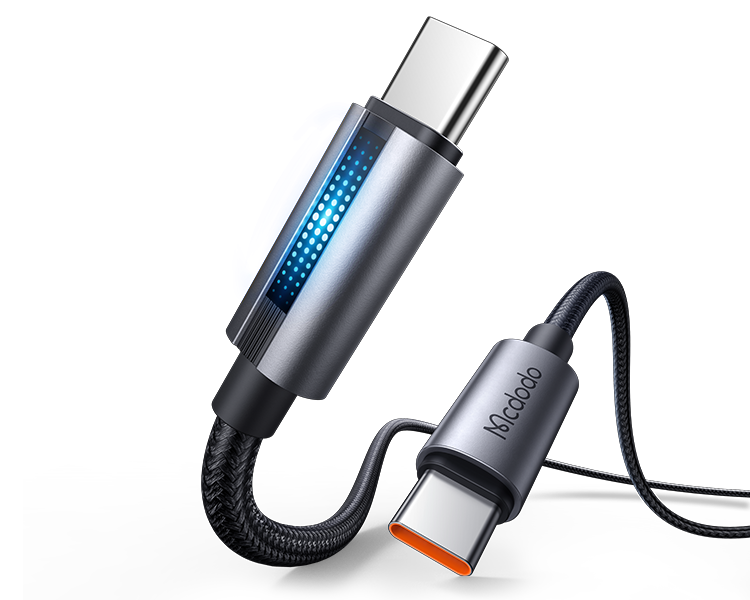 USB-C to USB-C 100W Cable With Breathing Light