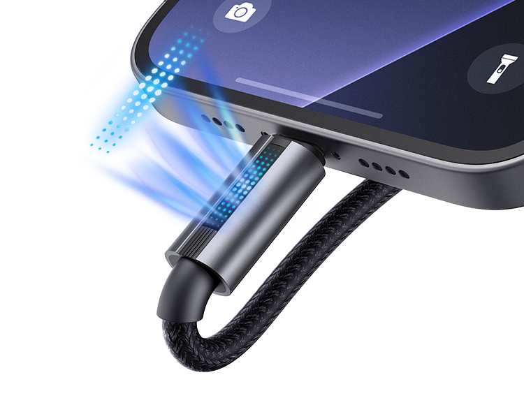 USB-C to USB-C 100W Cable With Breathing Light